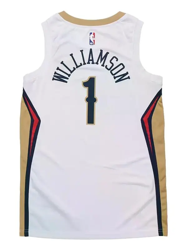 Nike New Orleans Pelicans Association Edition Dri-fit Nba Swingman Jersey - White