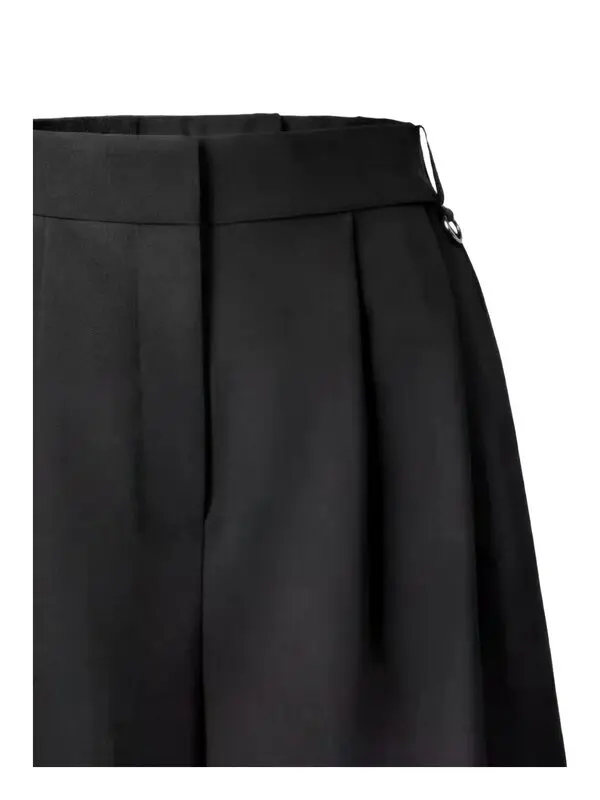 VIKTORIA & WOODS Granger Pleated Tailored Shorts - Black