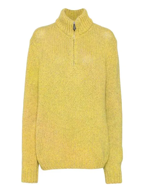 Hermès Quarter Zip Sweater - Yellow