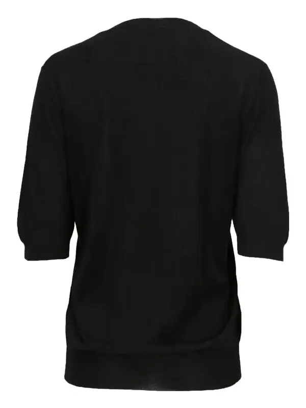 Isaia Crew-neck T-shirt With Chest Pocket - Black