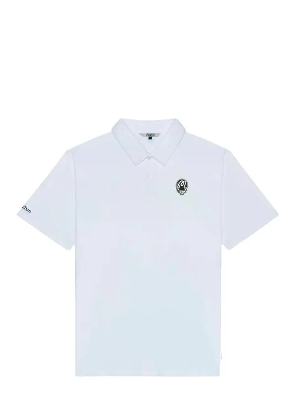 MALBON Fairway Stealie Polo Shirt - White
