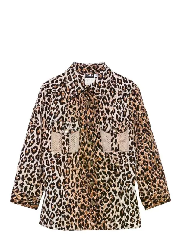 Dolce & Gabbana 2000s Leopard Print Shirt - Neutrals