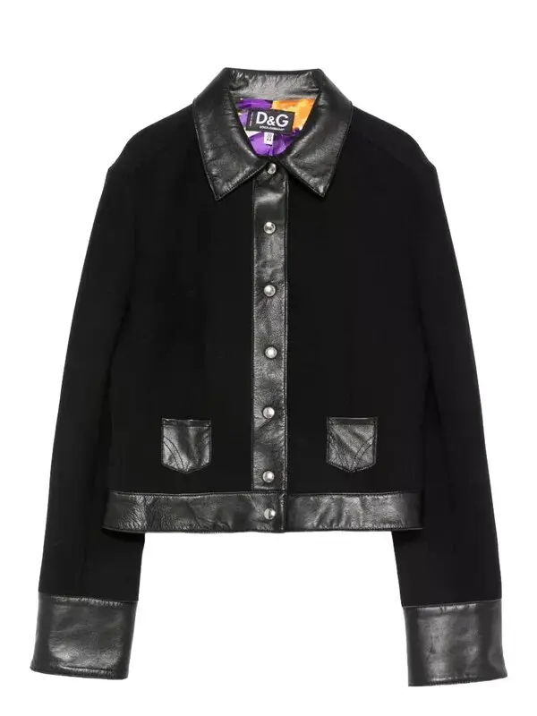 Dolce & Gabbana Classic Collar Jacket - Black