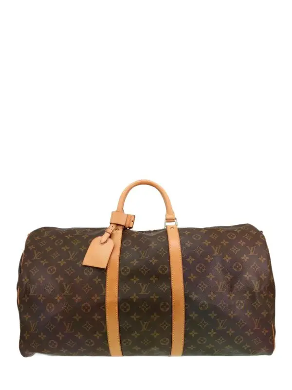 LOUIS VUITTON 2002 55 Keepall Monogram Holdall - Brown