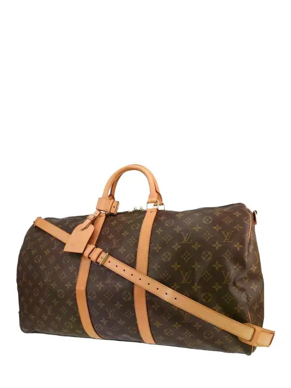 LOUIS VUITTON 2002 55 Keepall Monogram Holdall - Brown