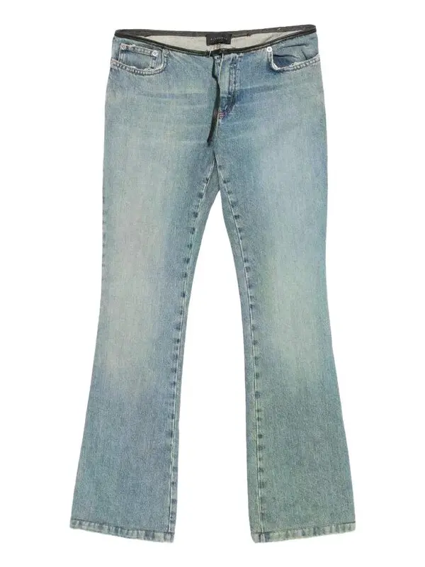 John Richmond 2000s Logo Embellished Jeans - Blue