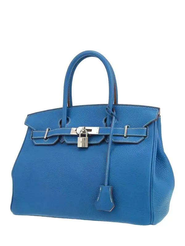 Hermès 2011 30 Birkin Tote Bag - Blue
