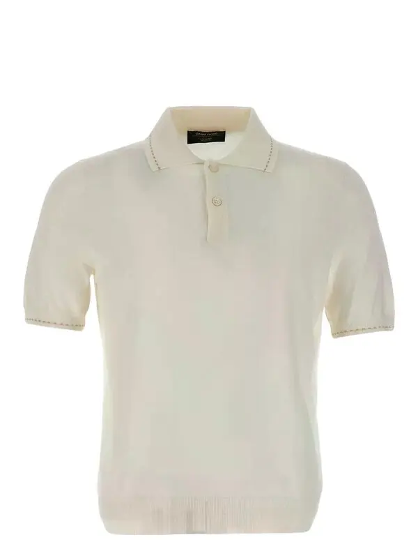 GRAN SASSO Short-sleeve Polo Shirt - Neutrals