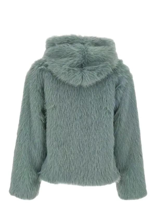 KAOS Hooded Faux-fur Jacket - Green