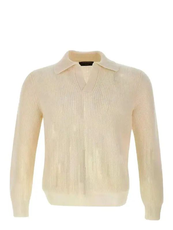 GRAN SASSO Super Geelong Ribbed-knit Sweater - Neutrals