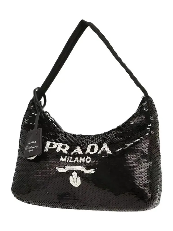 Prada Sequin-embellished Tote Bag - Black