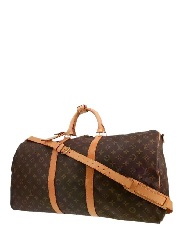 LOUIS VUITTON 1998 55 Keepall Monogram Holdall - Brown