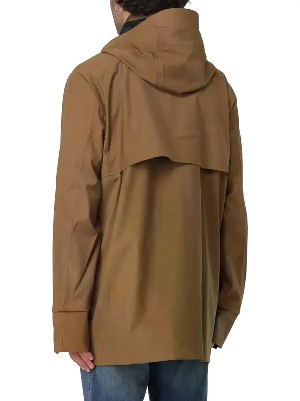 K-WAY Erhal Hooded Flap-pocket Coat - Brown