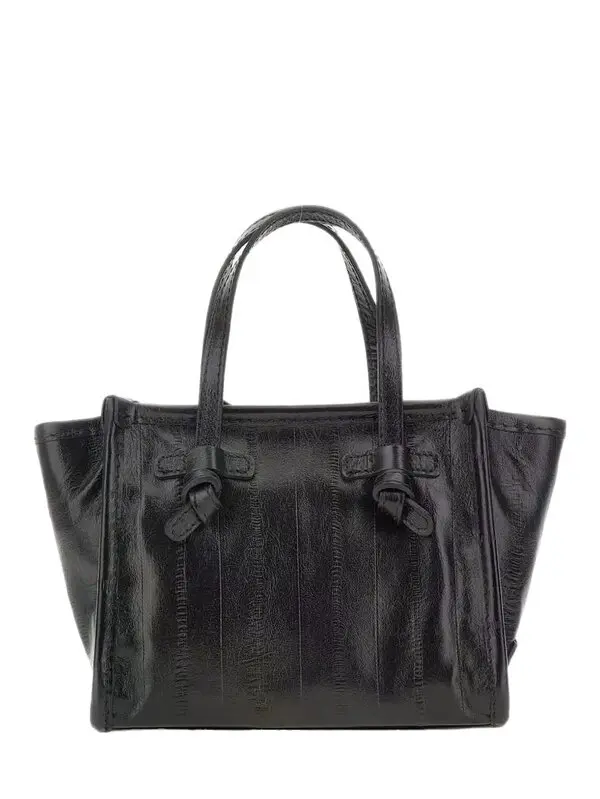 MARCELLA CLUB Miss Marcella Eel-print Tote Bag - Black
