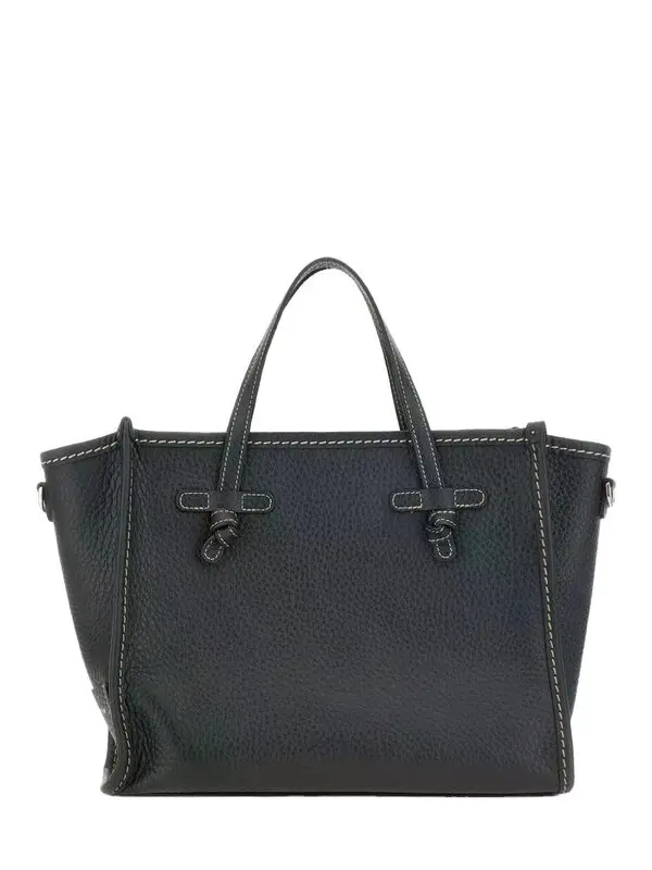 MARCELLA CLUB Miss Marcella Leather Tote Bag - Black