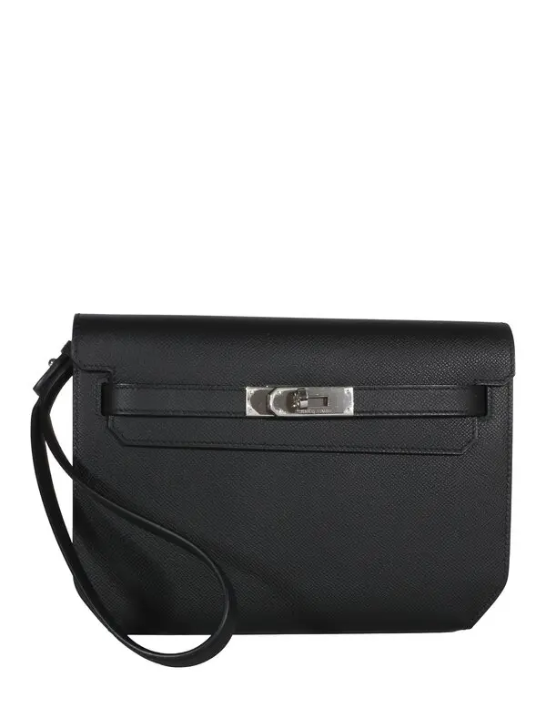 Hermès Epsom Kelly Depeches 25 Phw - Black