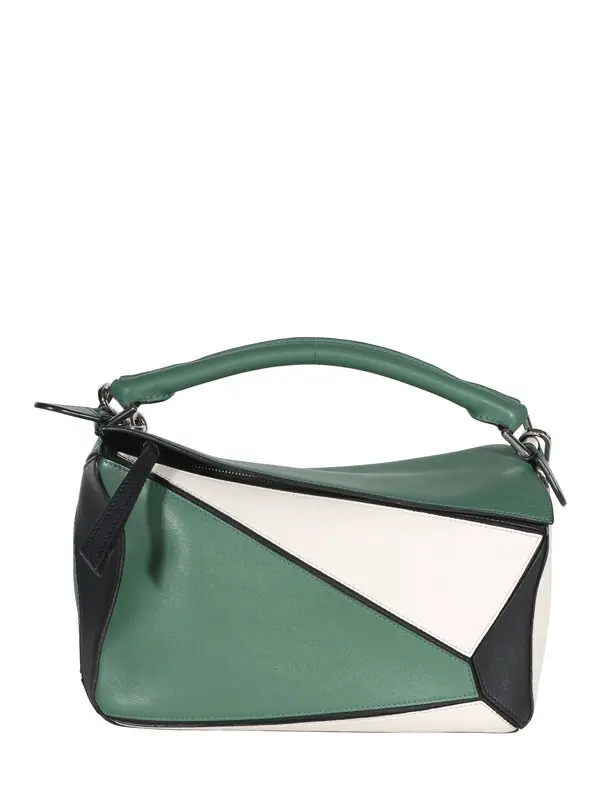 Loewe Multicolor Calfskin Puzzle Bag - Green