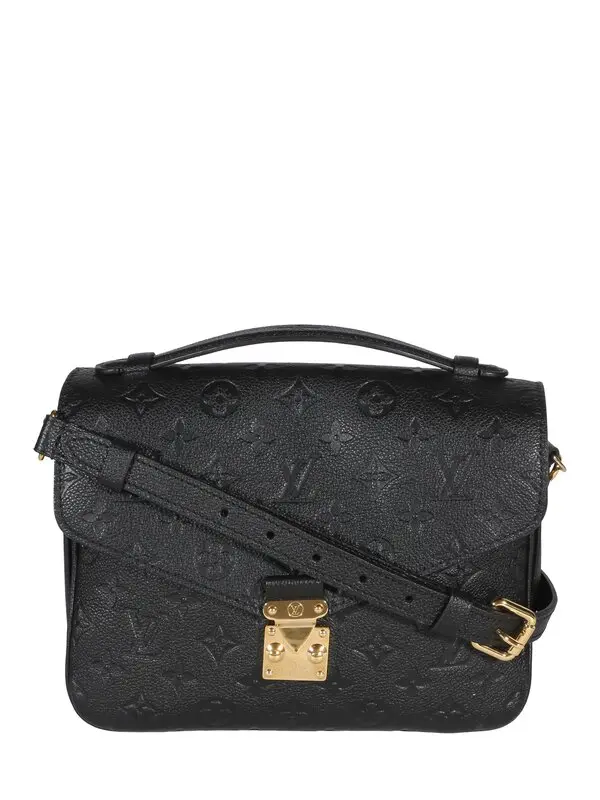 LOUIS VUITTON Monogram Empreinte Pochette Metis - Black