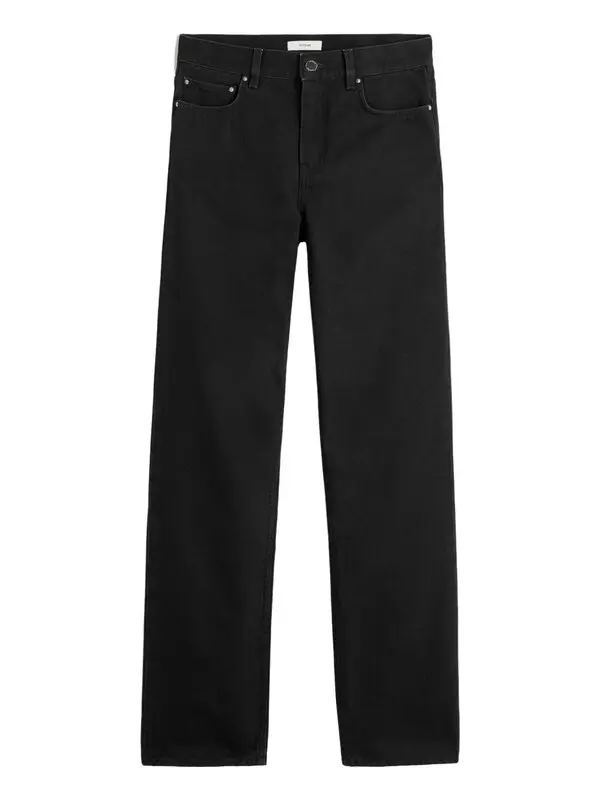 TOTEME Low-cut Straight-leg Jeans - Black