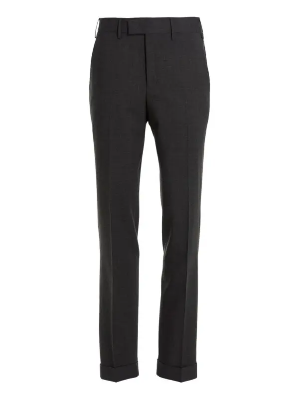 PT TORINO Master Creased Wool Trousers - Grey