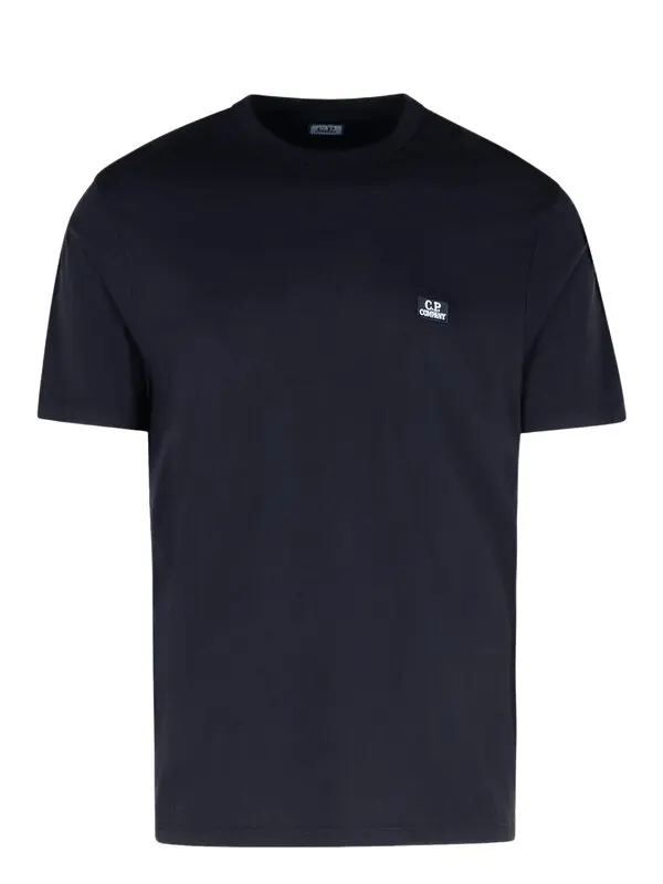 C.P. COMPANY Logo Patch Crewneck T-shirt - Blue