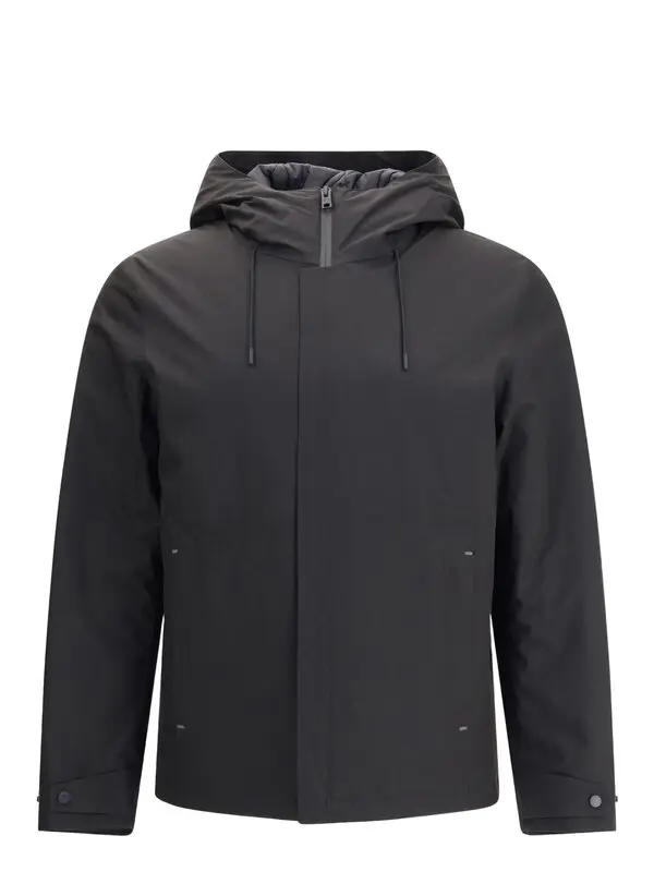 Woolrich Drawstring Hooded Jacket - Black