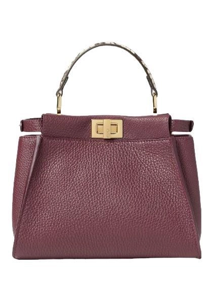 Fendi Top Handle Shoulder Bag - Red