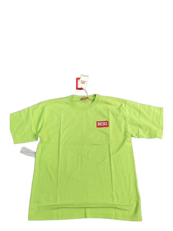 DIESEL® T-shirt With Jacquard Logo Patch - Green