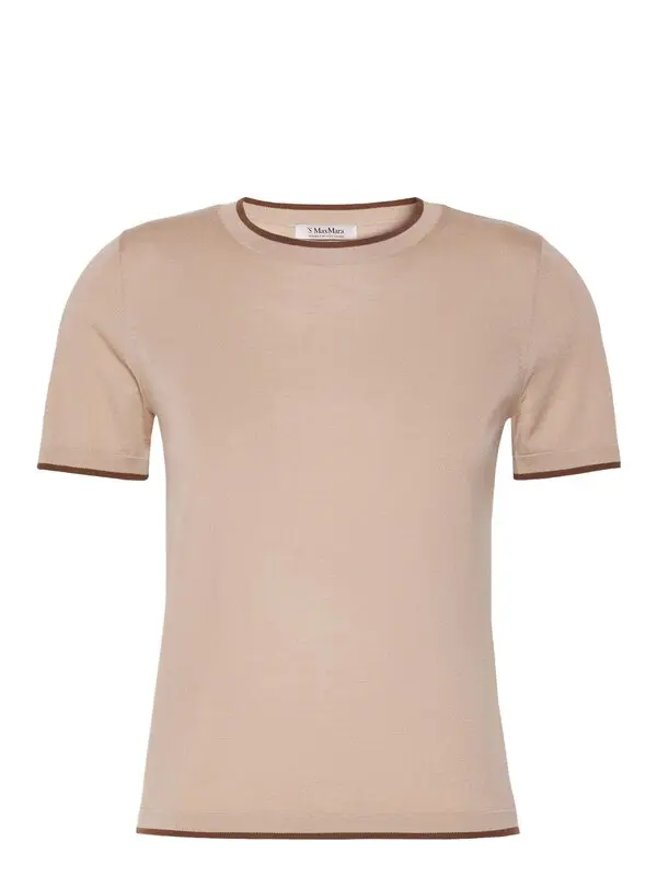 Max Mara Short-sleeved Jumper - Nude
