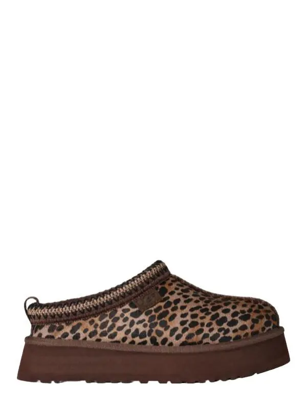 UGG Tazz Slip-on Mules In Leopard Print - Burnt Cedar