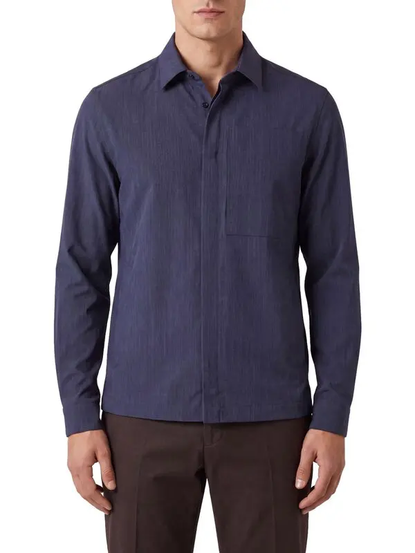 Herno Textured Shirt Jacket - Grey