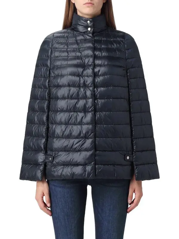 Herno Short Water-repellent Puffer Jacket In Nylon - Blue
