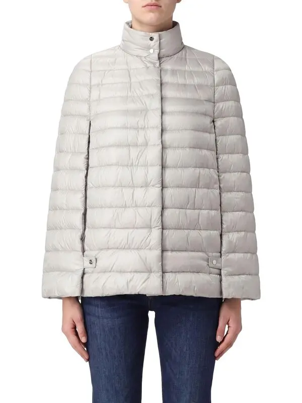 Herno Short Water-repellent Puffer Jacket In Nylon - Grey