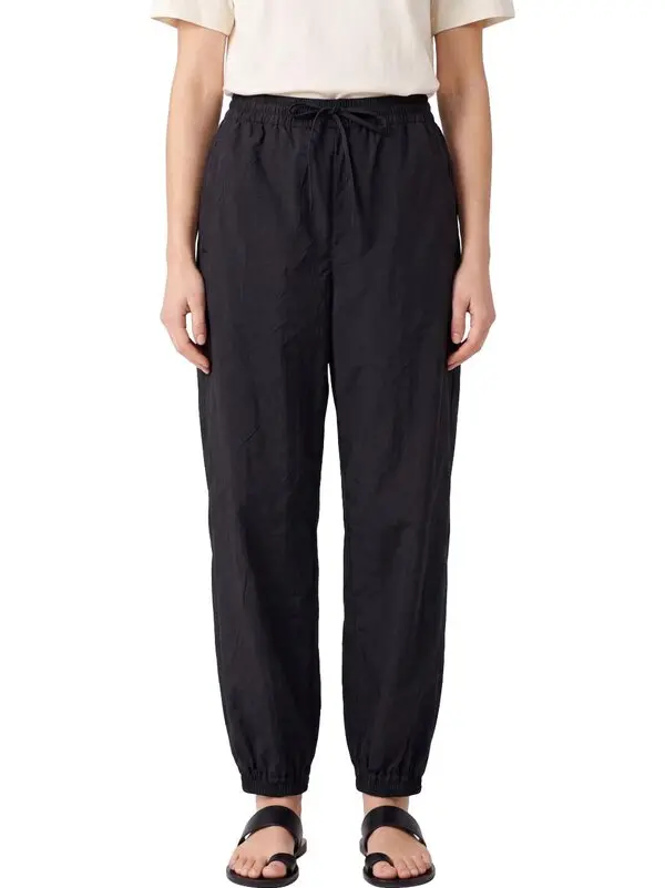RÓHE Textured Drawstring Trousers - Black