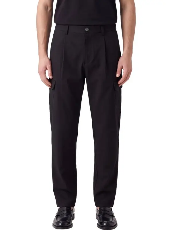 Herno Technical Fabric Cargo Trousers - Black