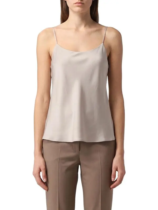 Herno Slim Fit Satin Camisole - Beige