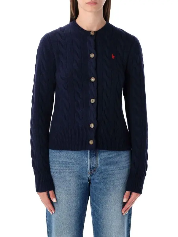 Polo Ralph Lauren Cable Knit Cardigan - Blue