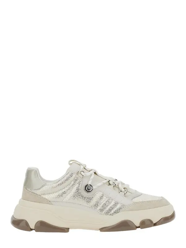 Pinko Lace-up Sneakers - White