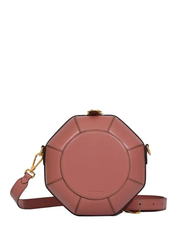 COCCINELLE Sewing Box Leather Shoulder Bag - Pink