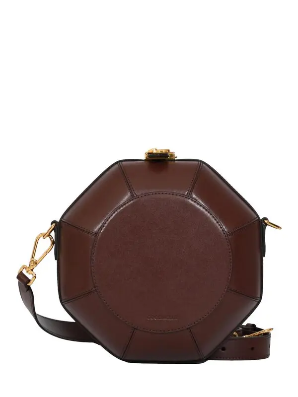 COCCINELLE Sewing Box Leather Shoulder Bag - Red