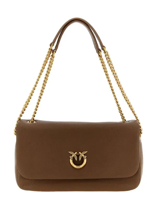 Pinko Shoulder Bag With Chain Strap - Leather