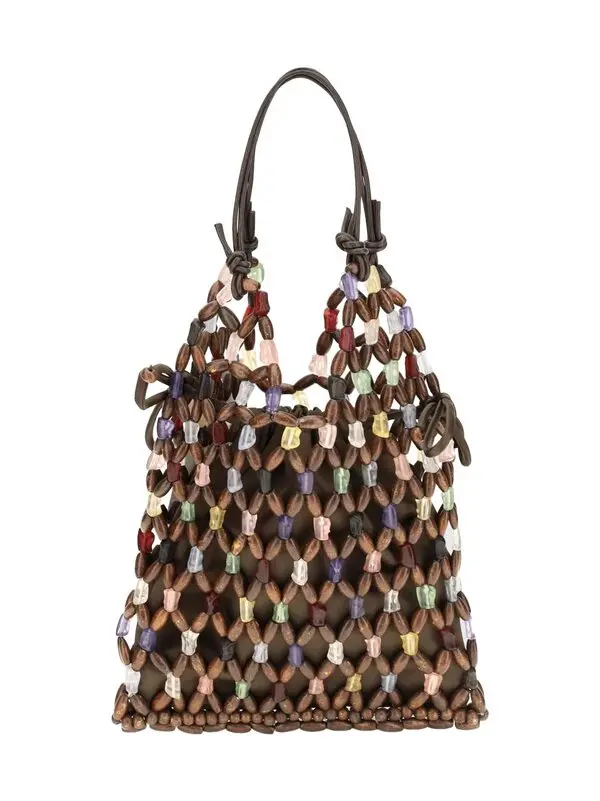 Staud Beaded Shoulder Bag - Sea