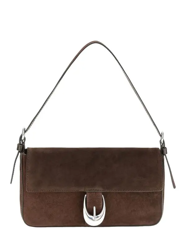 Staud Leather Shoulder Bag - Coffee