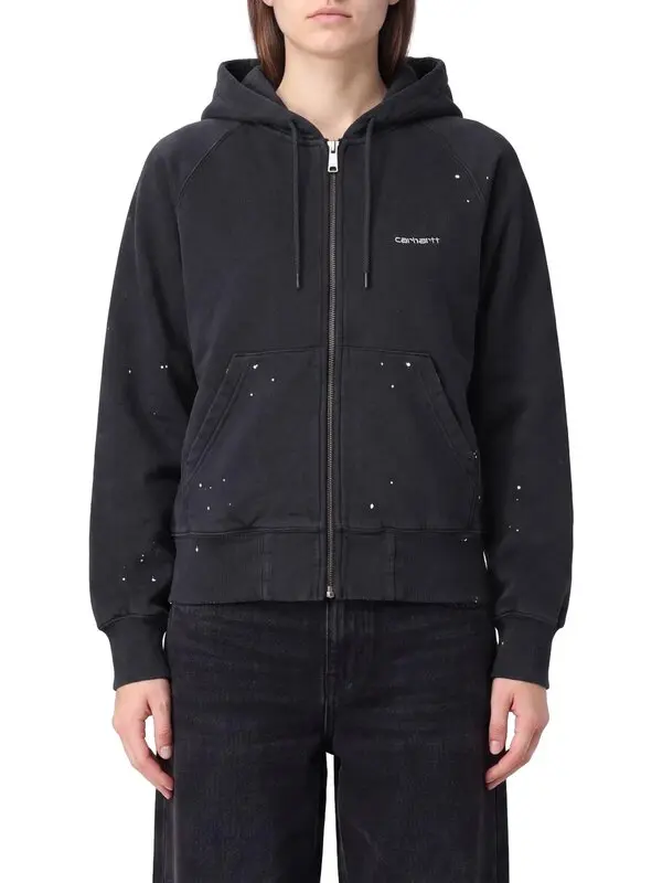 Carhartt Work In Progress Hooded Zip-up Jacket - Black