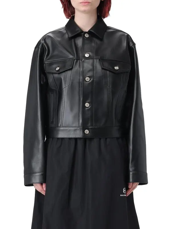 Balenciaga Leather Jacket - Black