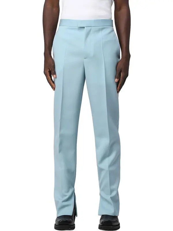 Bottega Veneta Pants In Grain De Poudre - Sky Blue