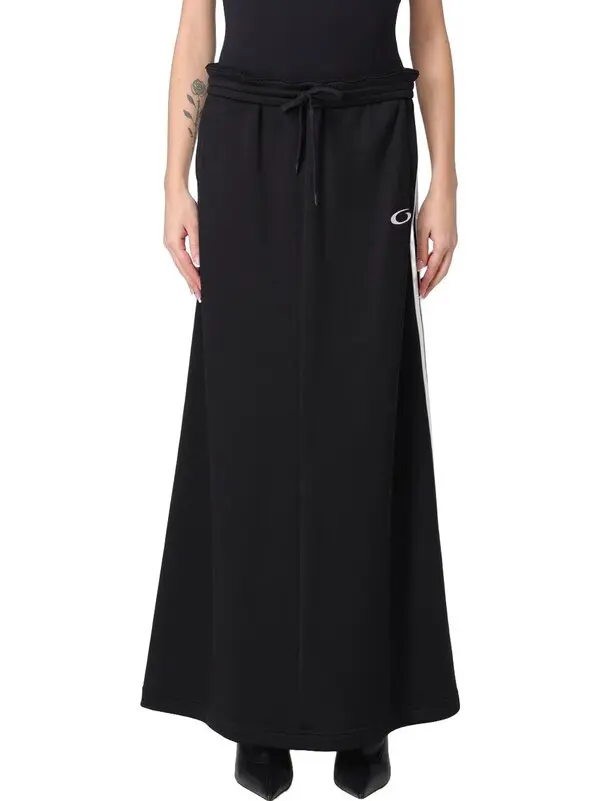 Balenciaga Maxi Skirt With Side Stripes - Black