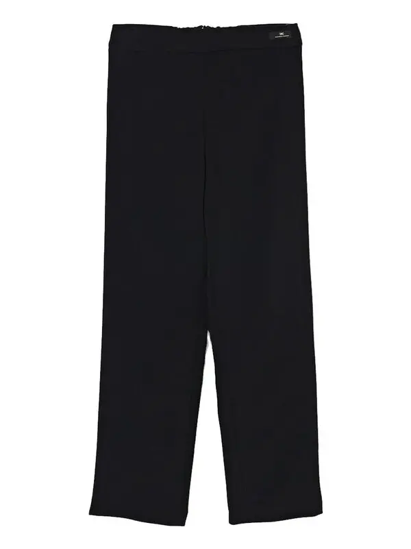 Elisabetta Franchi Classic Crepe Trousers - Black