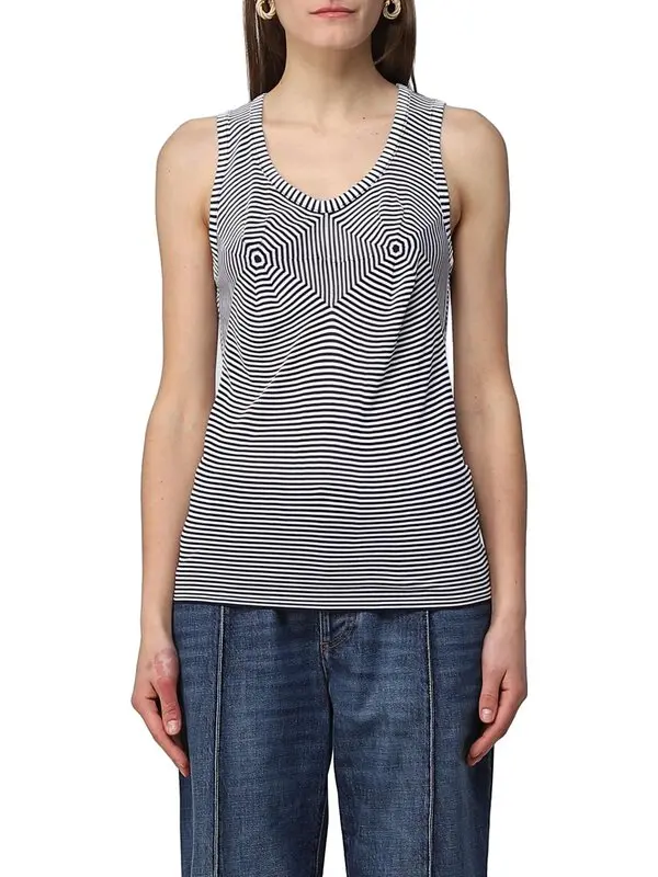 Bottega Veneta Viscose Top - Blue