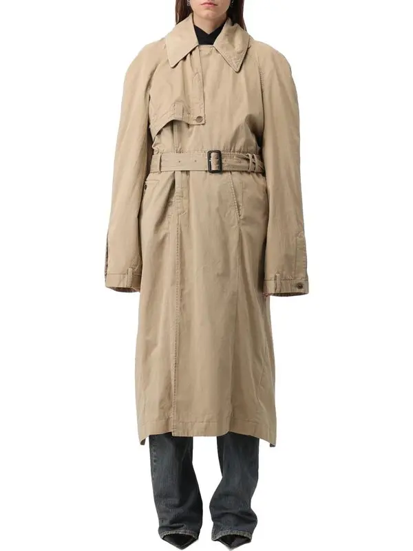 Balenciaga Cotton Trench Coat - Beige